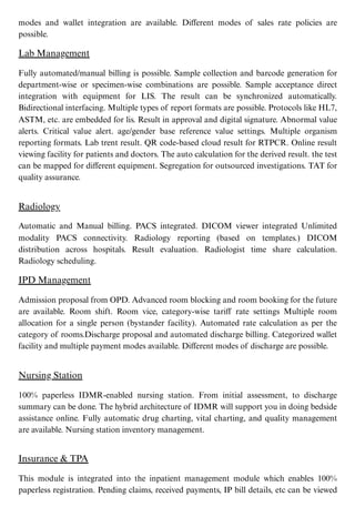 Healthcare Management System | Grapes IDMR Modules | HMS software | Key ...