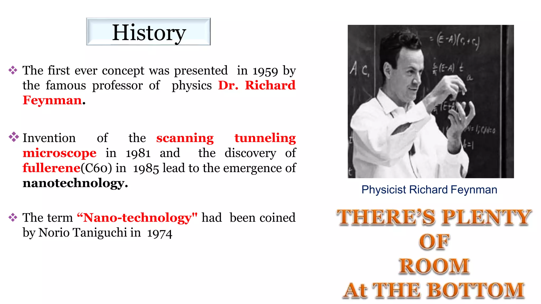 Nanotechnology: Origin, History and Principles | PPTX