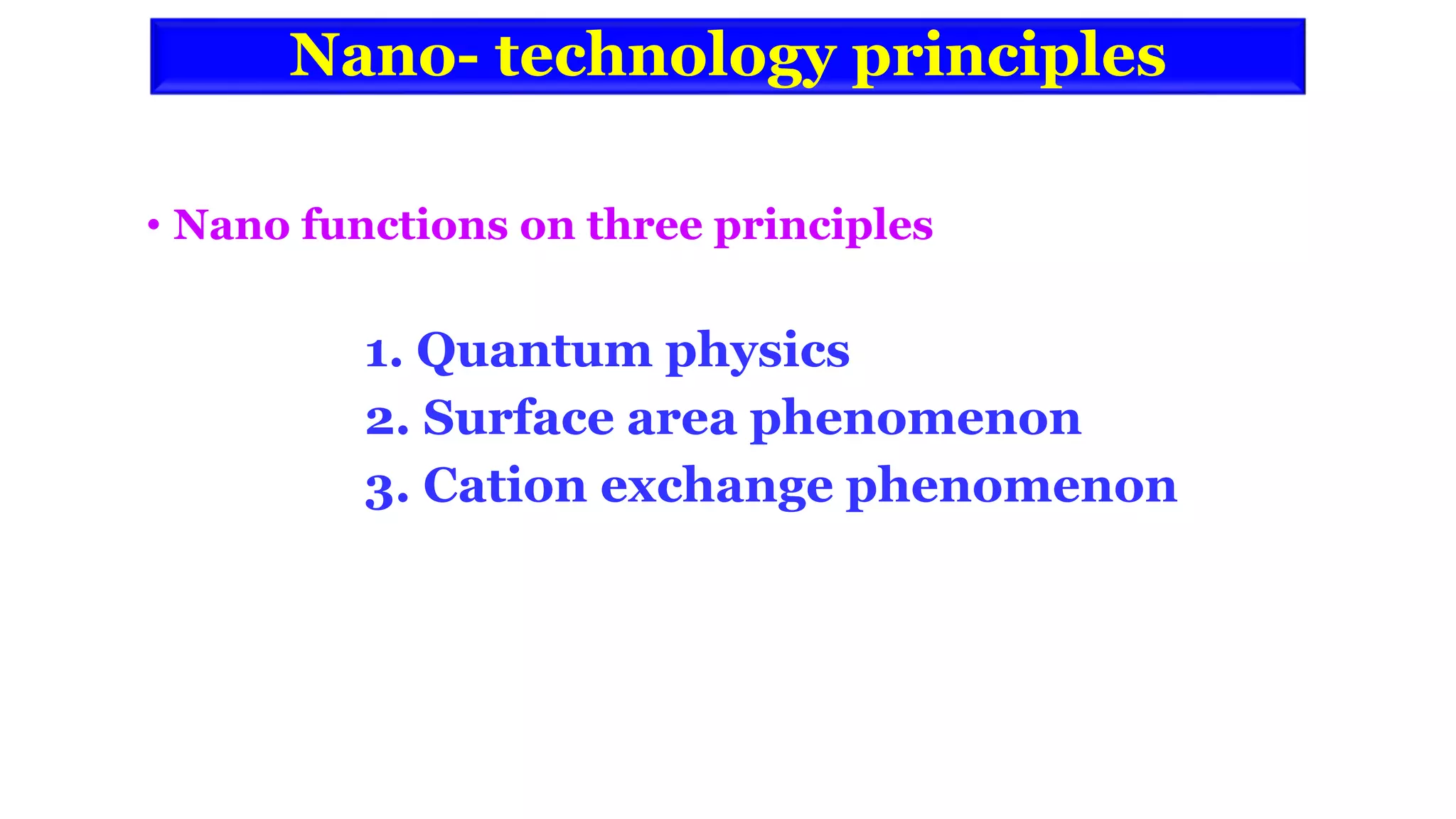 Nanotechnology: Origin, History and Principles | PPTX