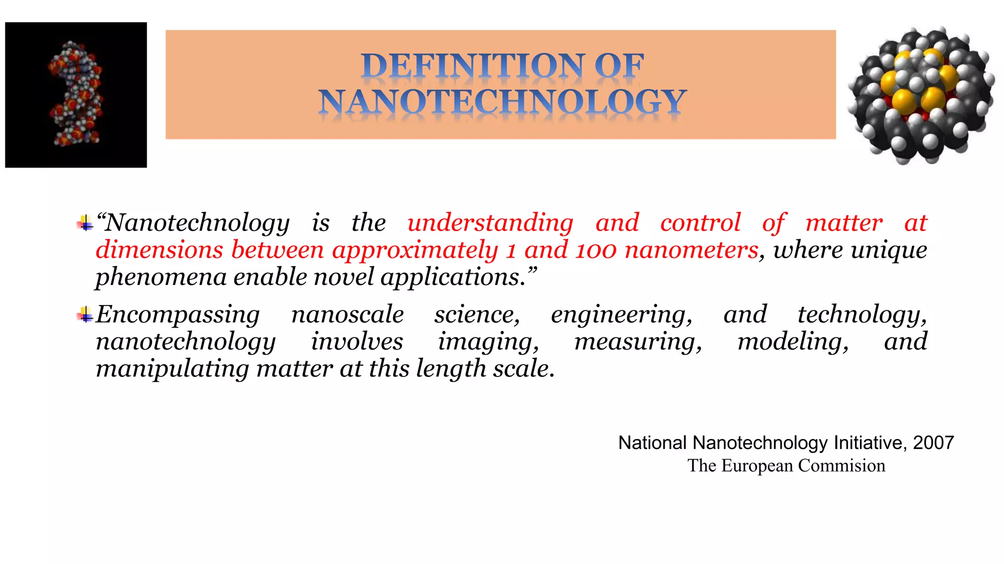 Nanotechnology: Origin, History and Principles | PPTX
