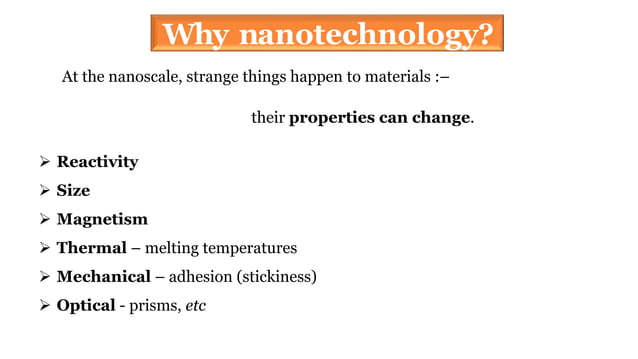 Nanotechnology: Origin, History and Principles | PPT