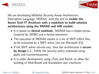 Enabling Security-by-design in Smart Grids: An architecture-based ...