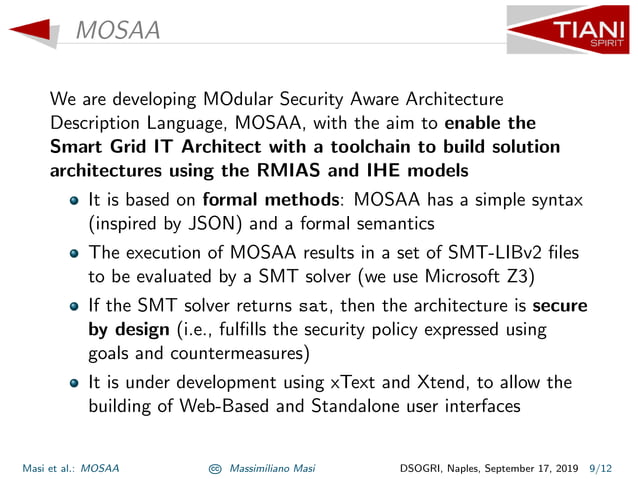 Enabling Security-by-design in Smart Grids: An architecture-based approach | PPT