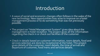Hotel Management System Software | PPTX