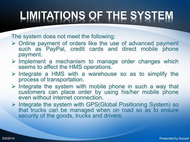 Haulage Management System | PPTX | Logistics and Transportation ...