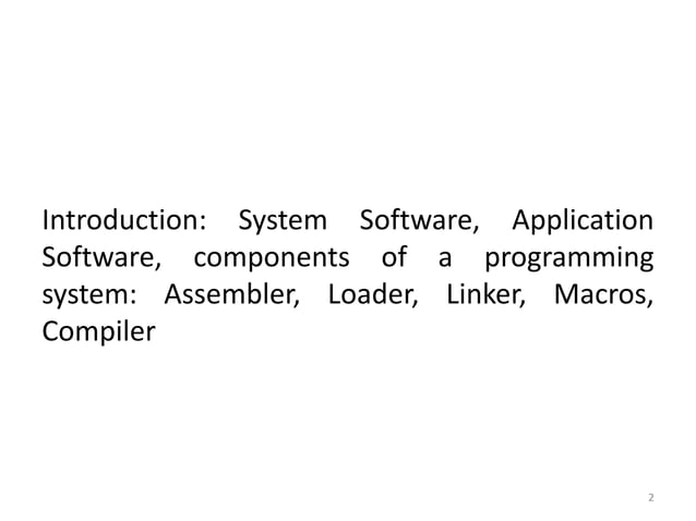 Hm system programming class 1 | PPT