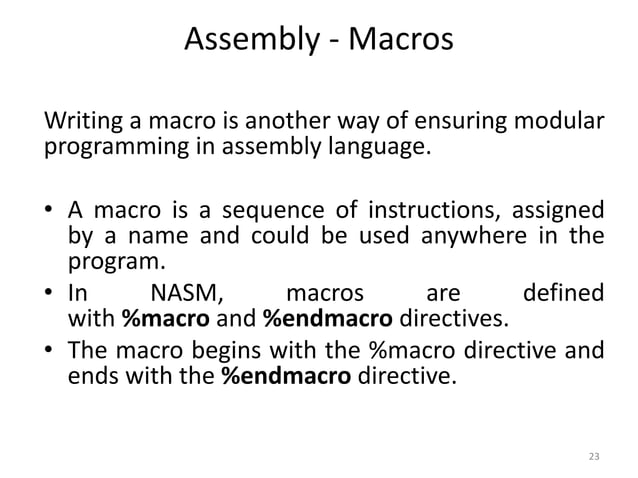 Hm system programming class 1 | PPT