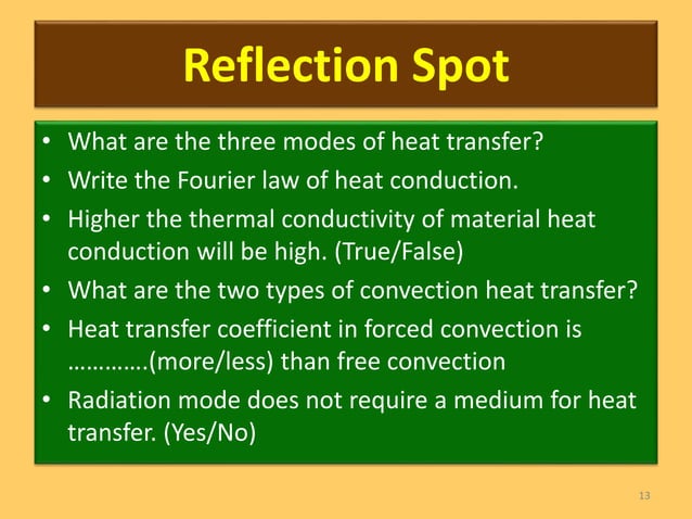 1. Basics of Heat Transfer | PPTX | Physics | Science