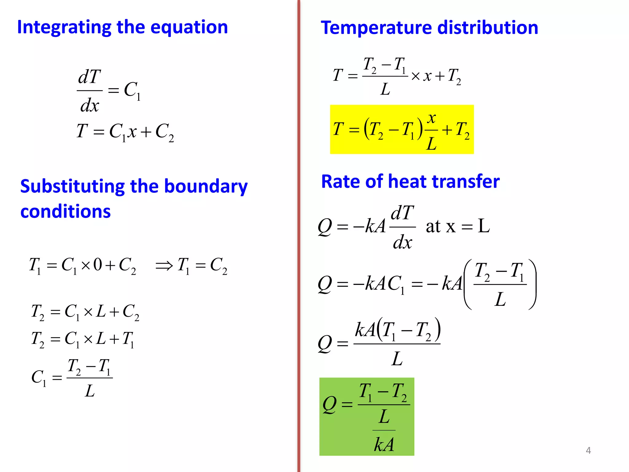 3. Steady state heat transfer in a slab | PPTX