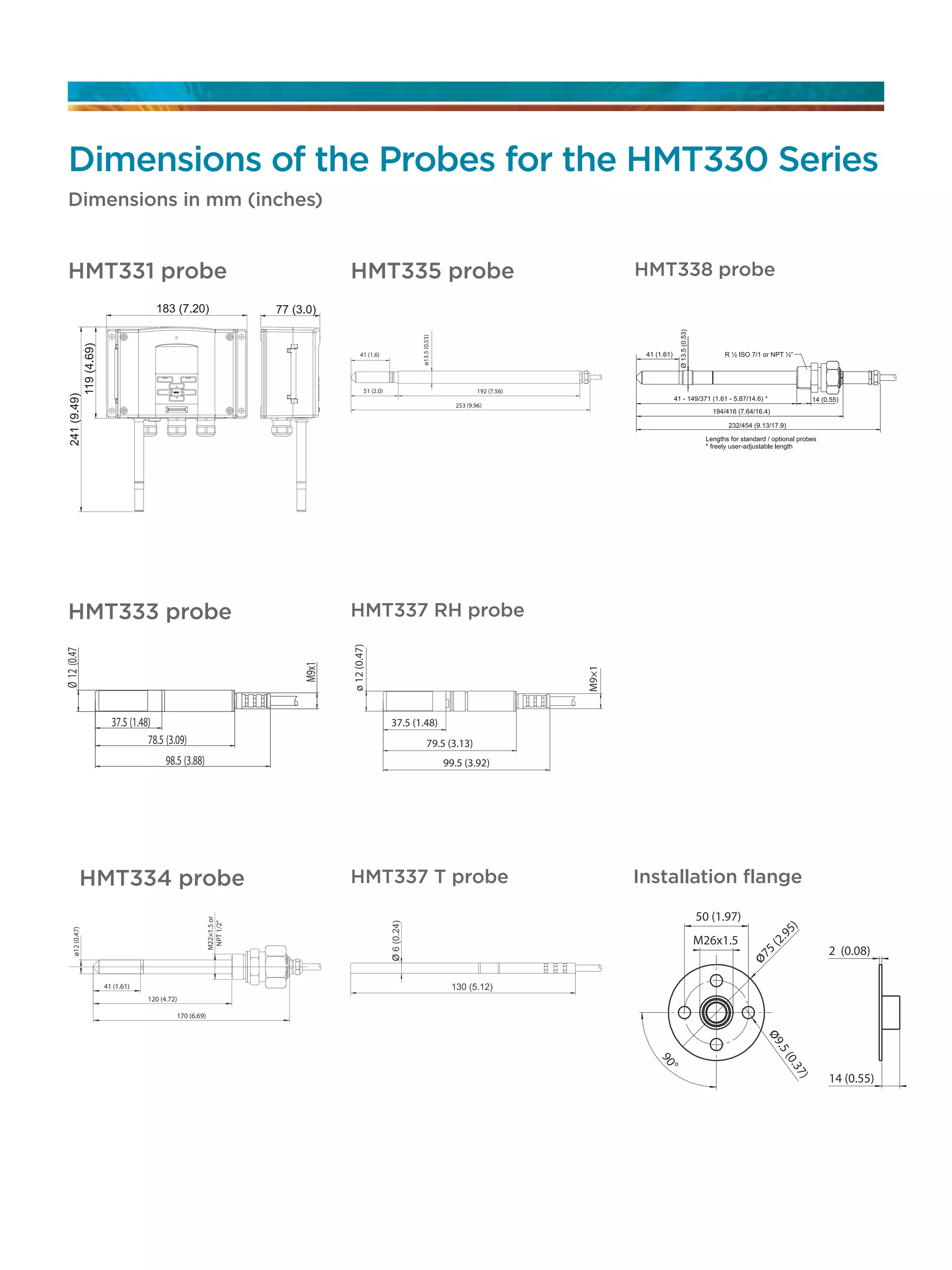 Vaisala HMT330 Series IndustrialTemperature and Humidity Transmitters | PDF
