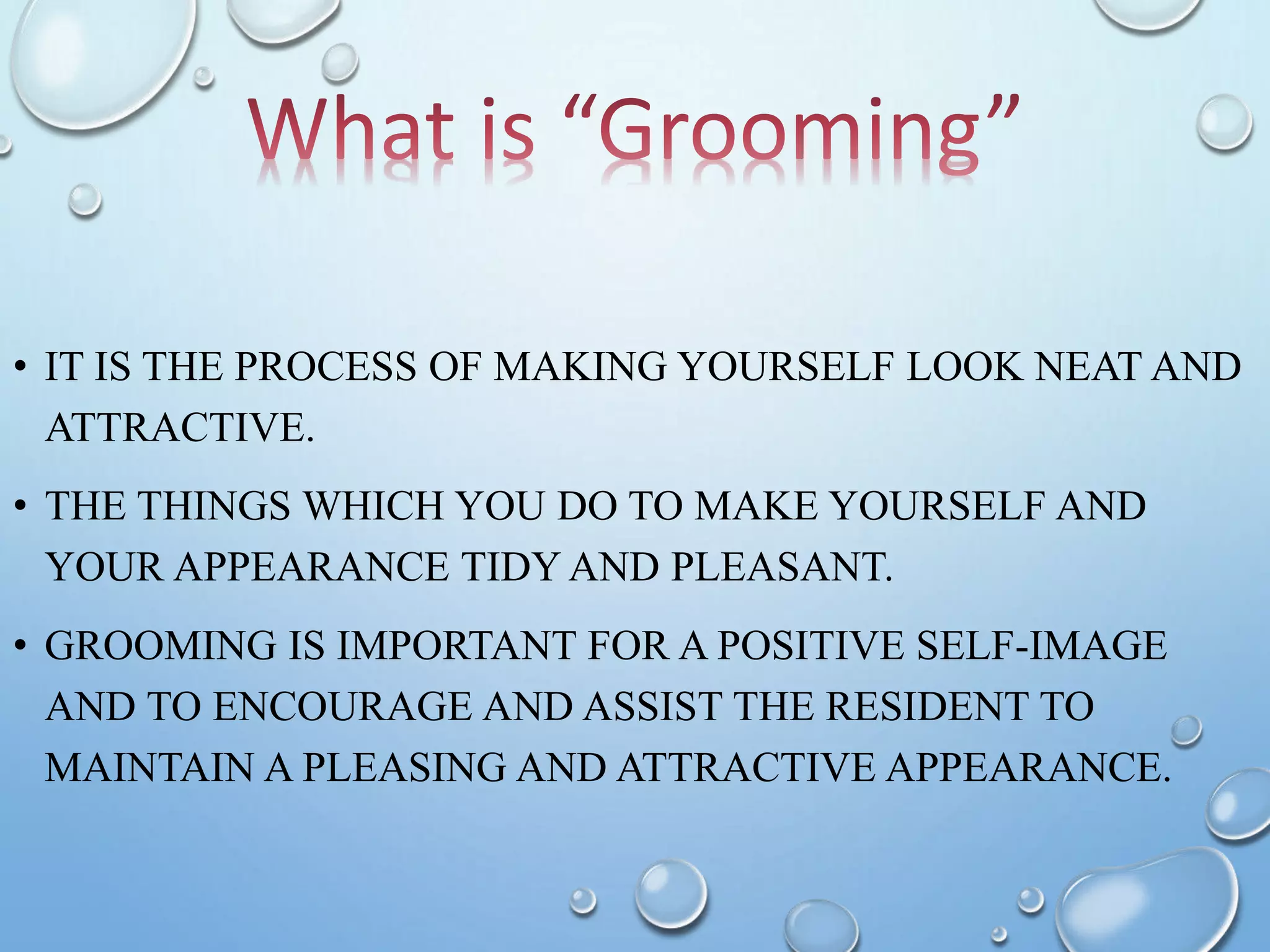 Importance of Grooming in Hospitality Industry | PPTX