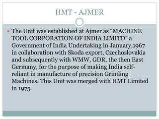 Hmt machine tools | PPTX