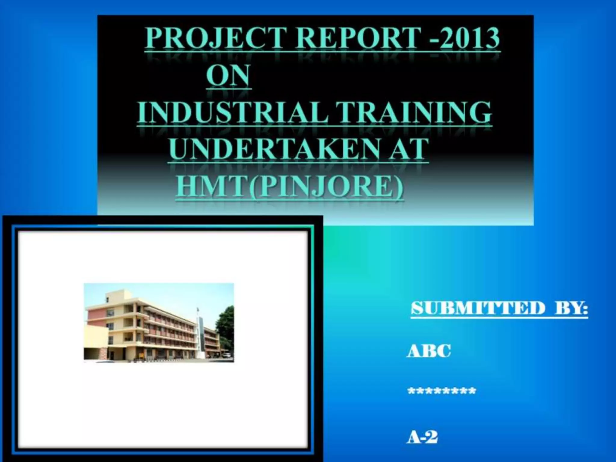 Hmt pinjor | PPT
