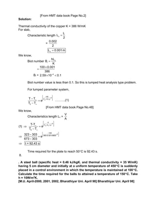 HEAT AND MASS TRANSFER Question Bank.pdf