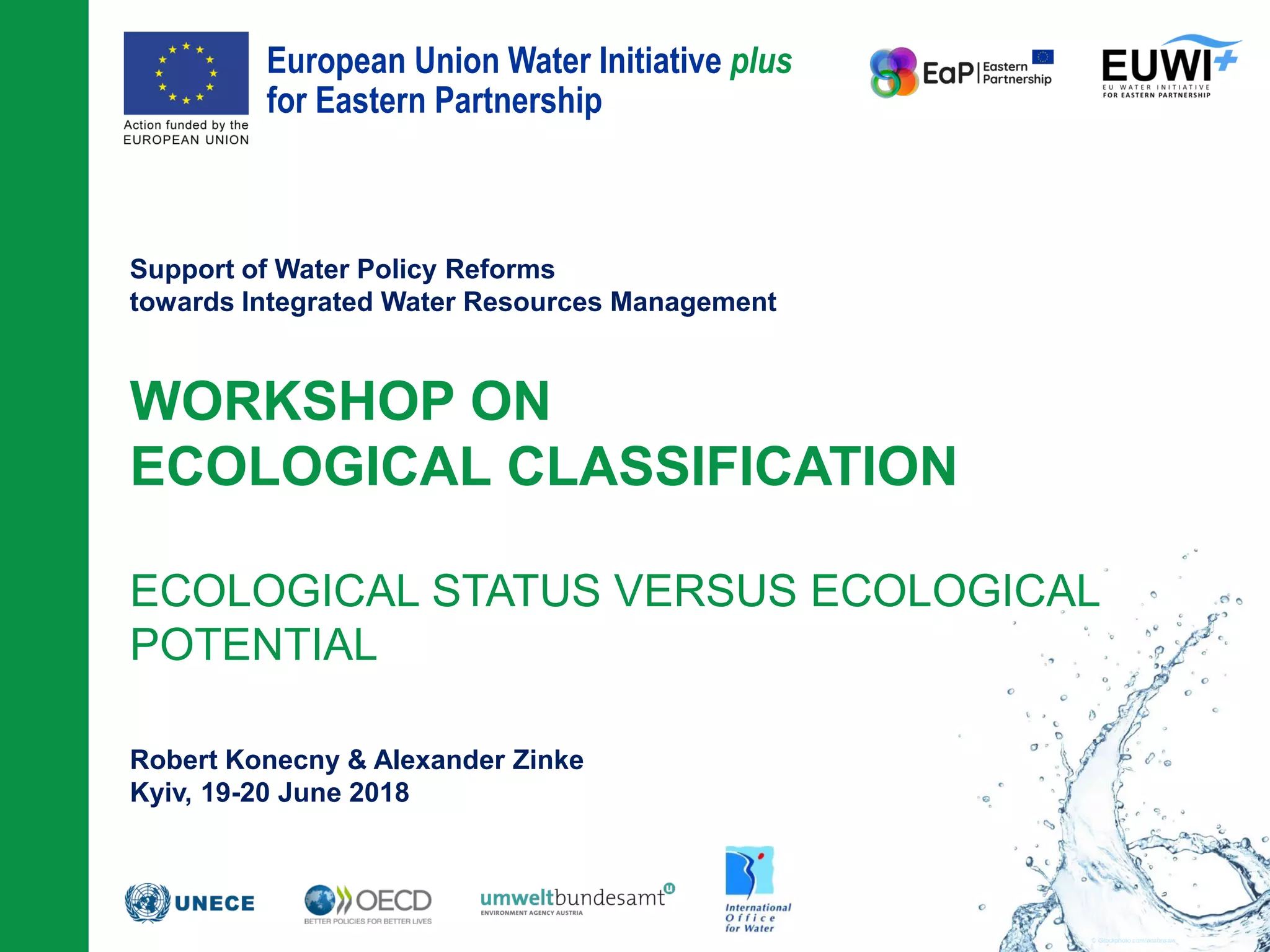 Ecological status versus ecological potential | PPT