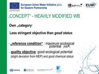Ecological status versus ecological potential | PPT