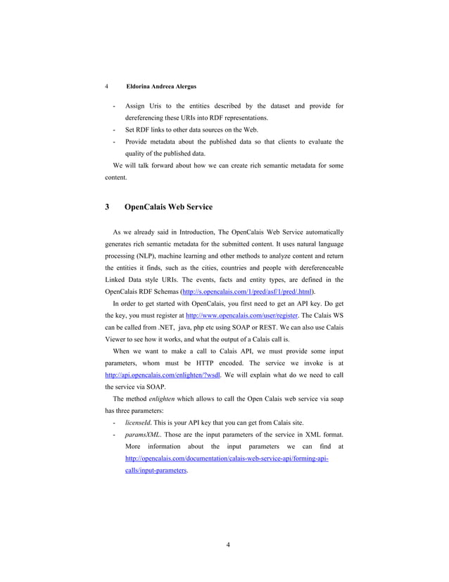 OpenCalais in Linked Data context | PDF