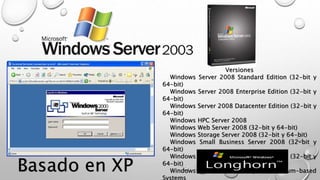 Historia Microsoft Windows XP a WIN 10 | PPTX