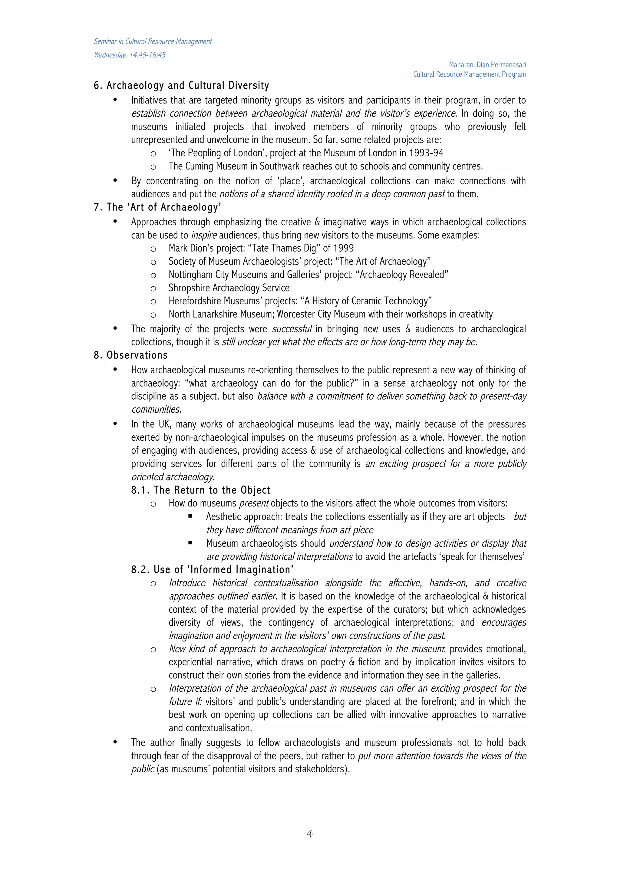 Review: "Public Archaeology", Chapter 4 (Nick Merriman) | PDF