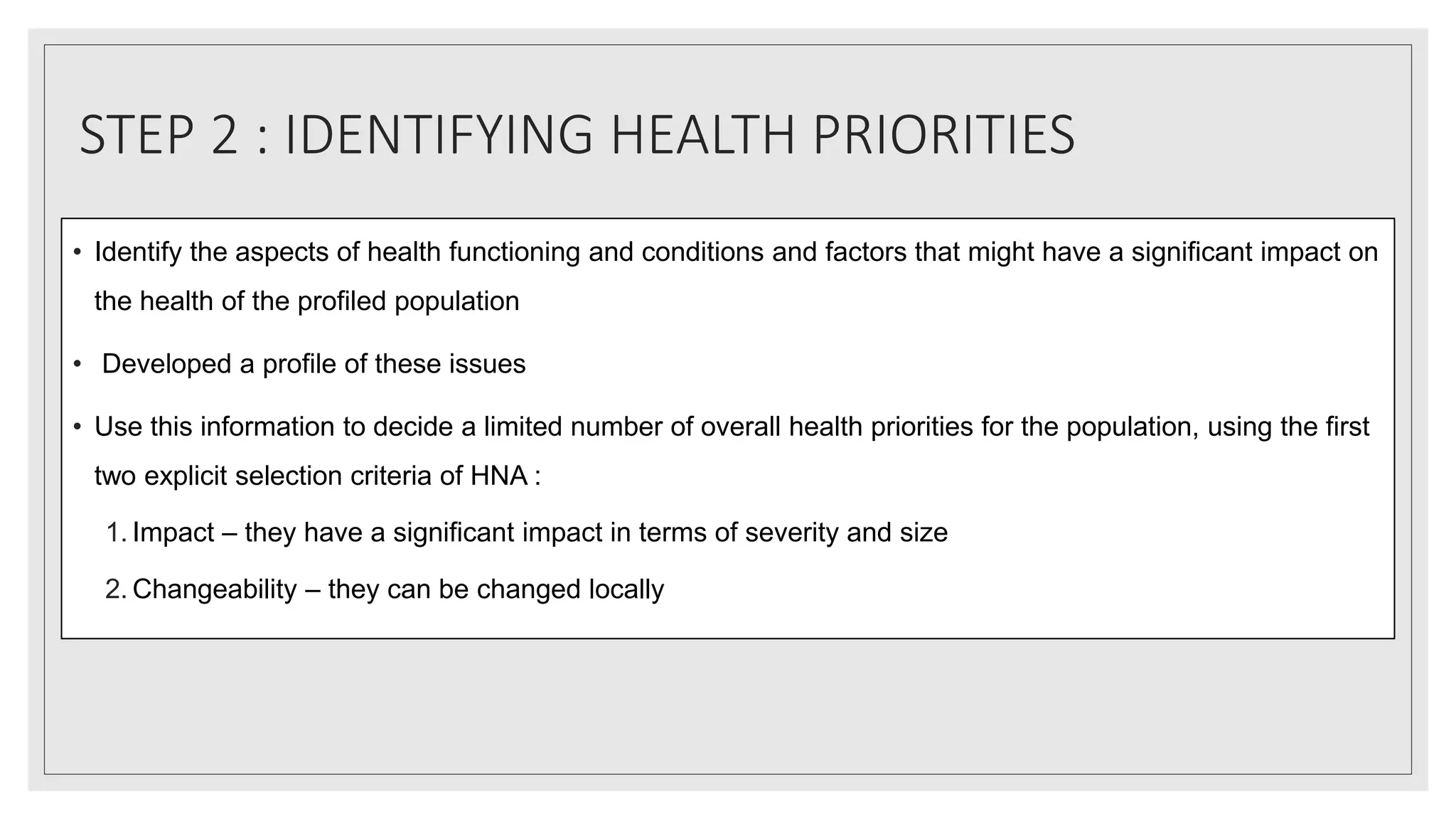 health need assessment | PPTX