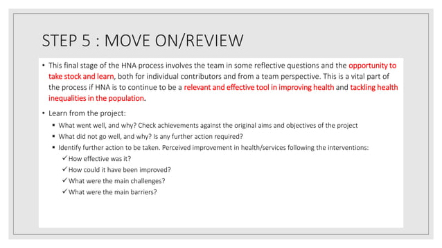 health need assessment | PPTX | Medical Health