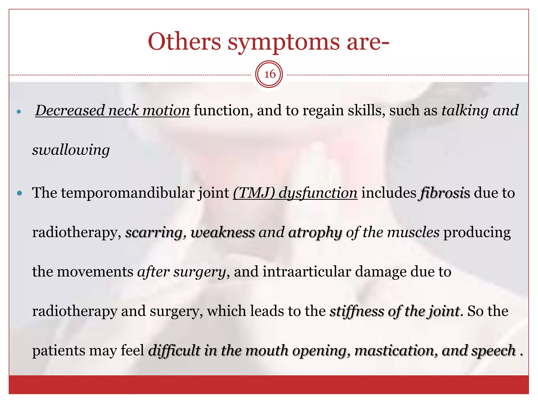 Head & neck cancer rehabilitation | PPTX