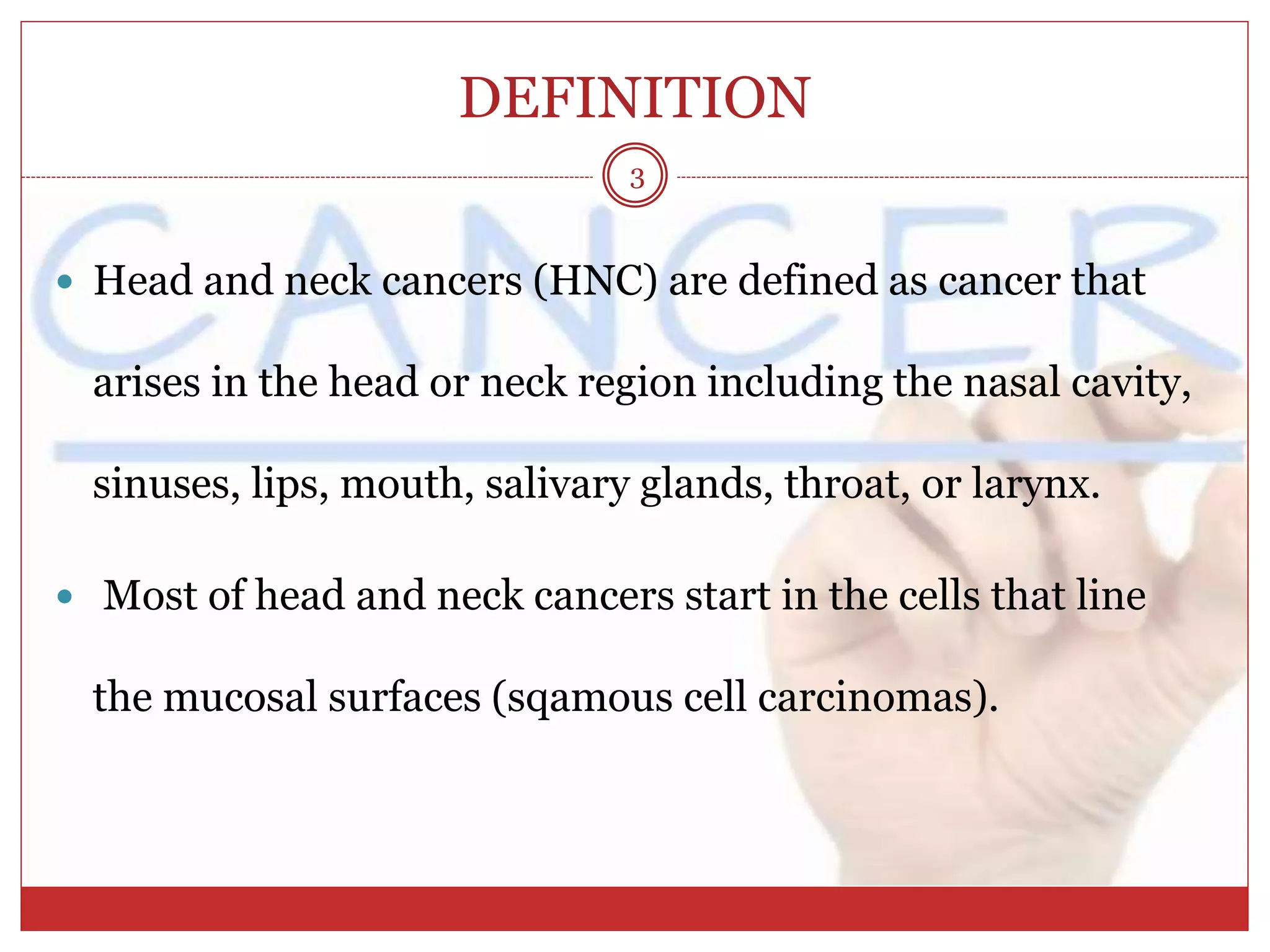 Head & neck cancer rehabilitation | PPTX