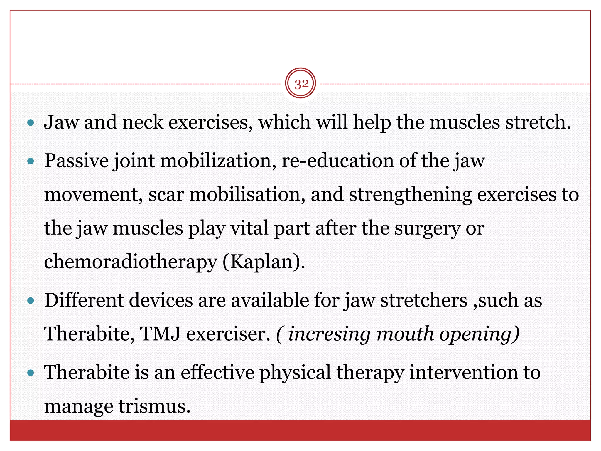 Head & neck cancer rehabilitation | PPTX