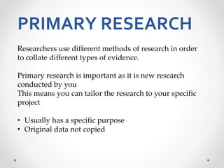 Research skills overview | PPT