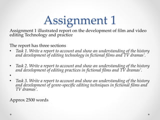 HNC VE course overview and editing technology | PPTX