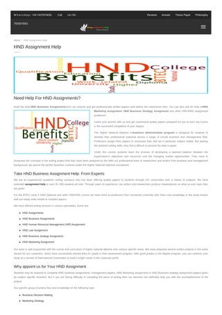 Hnd assignment help | PDF