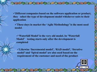 software development methodologies and their application | PPTX