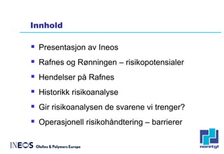 Håndtering av risiko v/ Ola Brevig | PPT