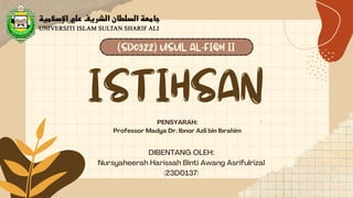 ANTARA DALIL YANG TIDAK DISEPAKATI IALAH ISTIHSAN | PPT