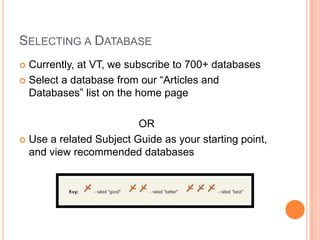 HNFE 2014 Library Lecture | PPT