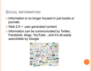 HNFE 3224: Understanding Social Information | PPTX