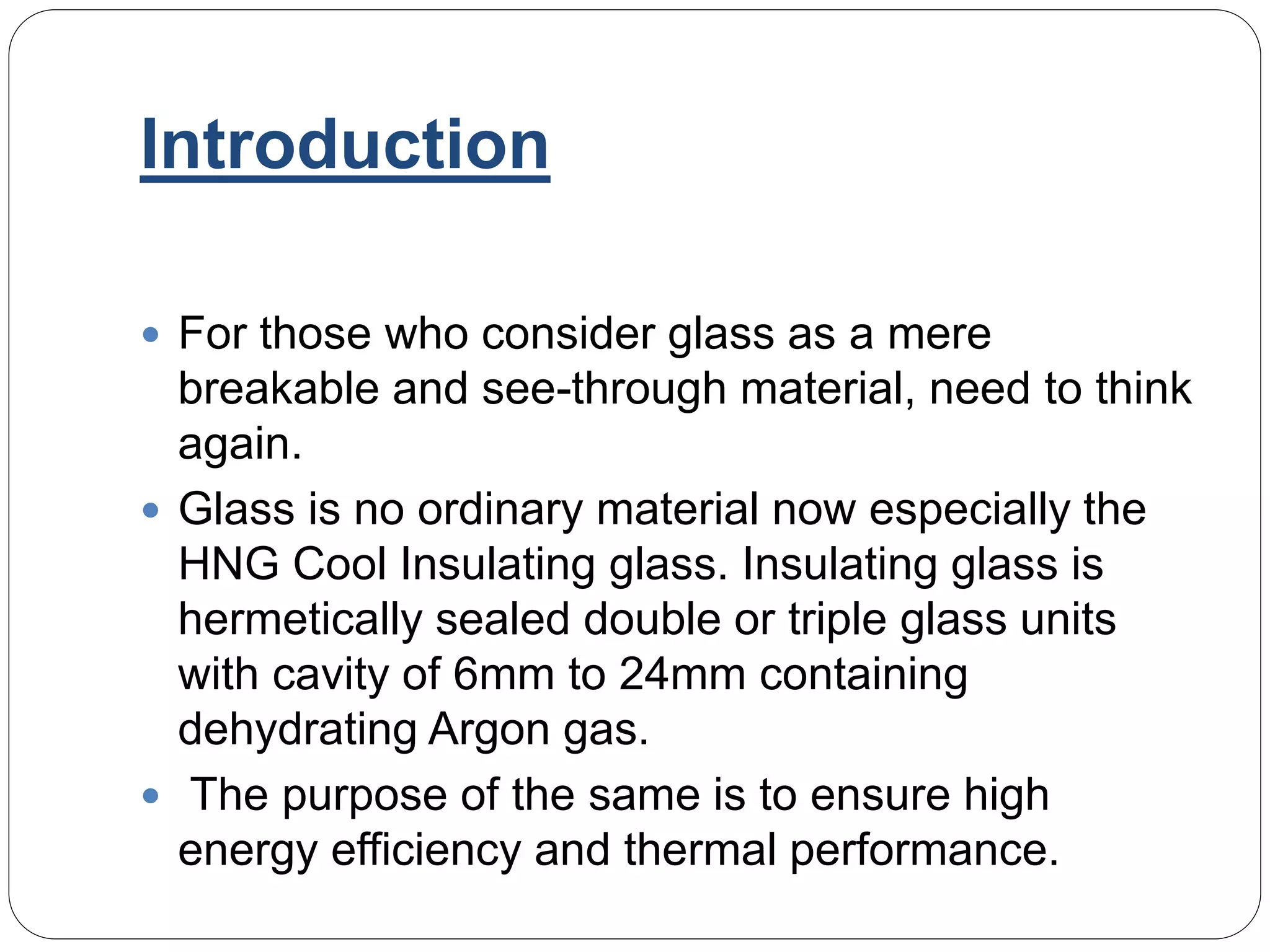Hng cool insulating glass | PPT
