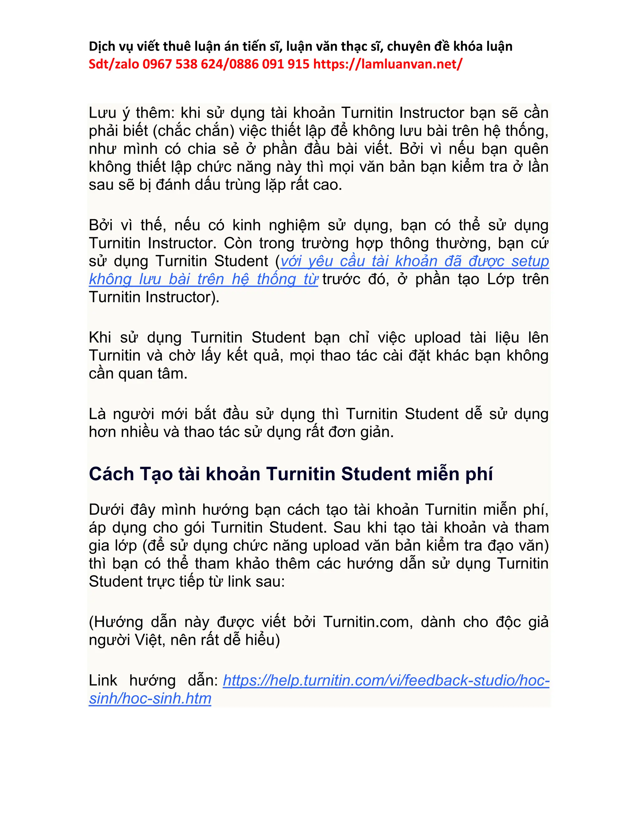 Hướng dẫn chi tiết cách dùng Turnitin kiểm tra đạo văn.docx