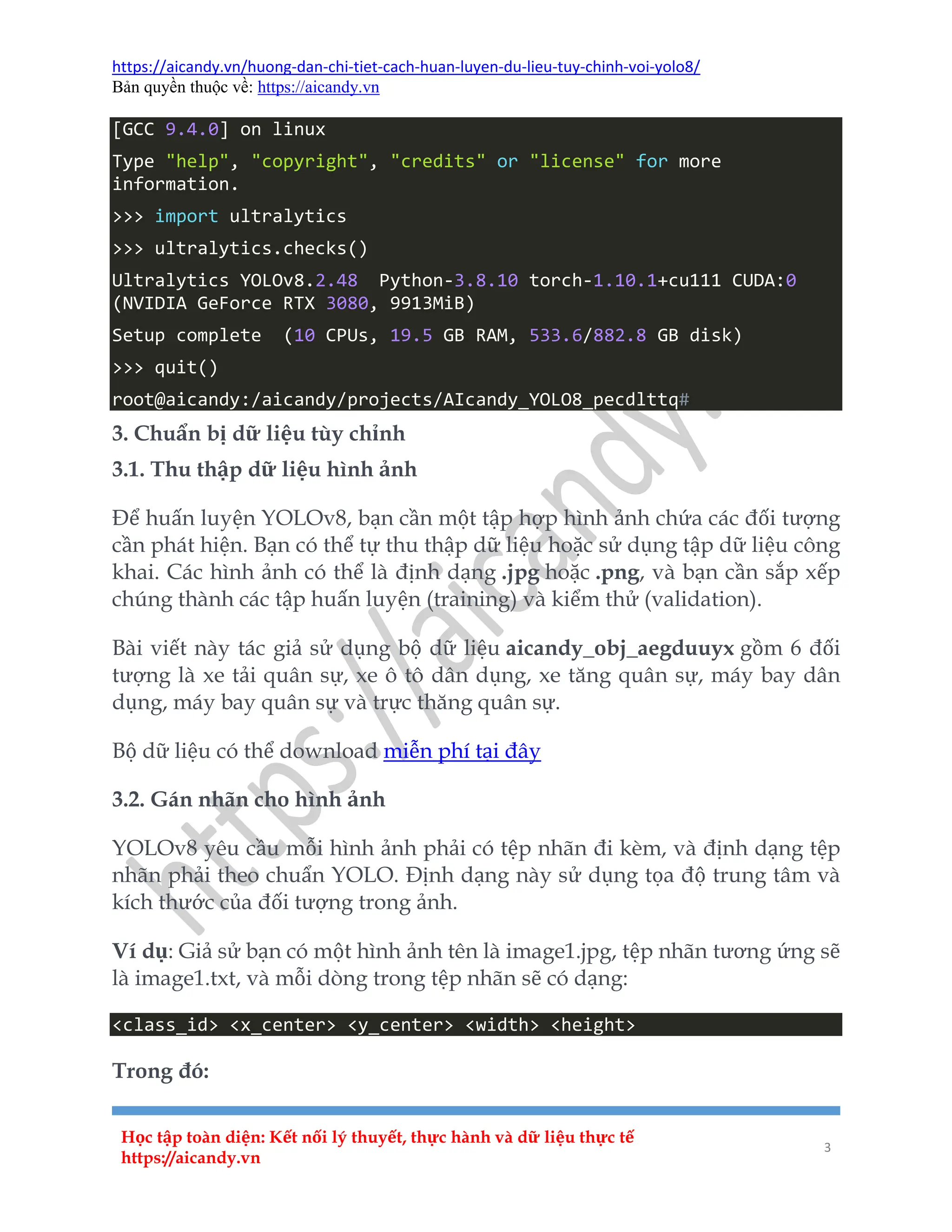 Hướng dẫn chi tiết cách huấn luyện dữ liệu tùy chỉnh với YOLO8.pdf