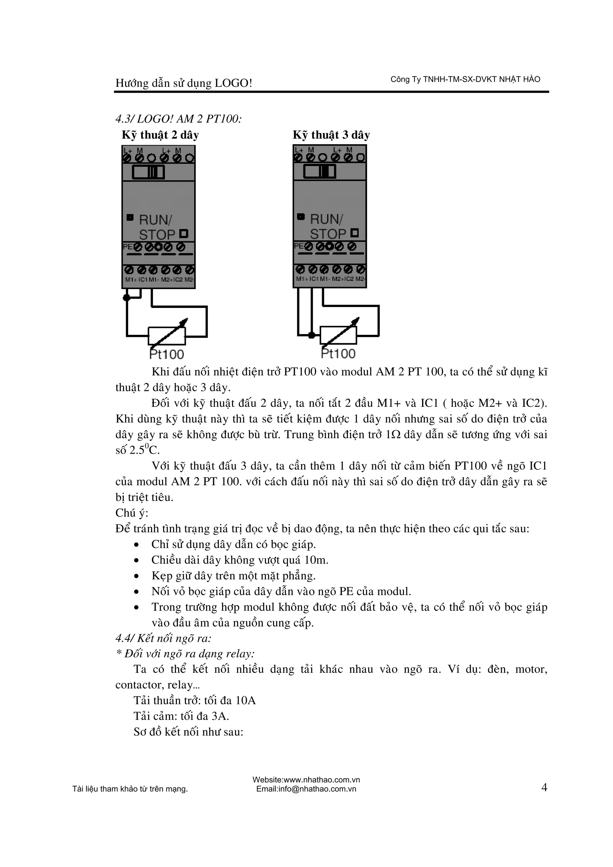 Hướng dẫn cài đặt bộ điều khiển siemens simatic logo! | PDF