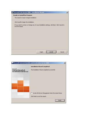Hướng dẫn cài đặt isa 2006 | DOCX