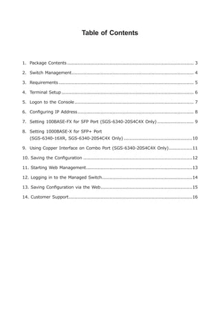 Hướng dẫn cài đặt switch planet layer 3 | PDF
