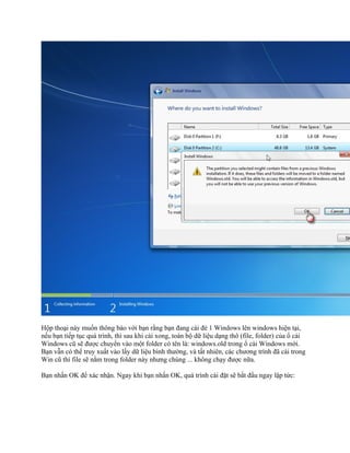 Hướng dẫn cài windows 7 từ ổ cứng hdd | PDF