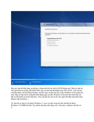 Hướng dẫn cài windows 7 từ ổ cứng hdd | PDF