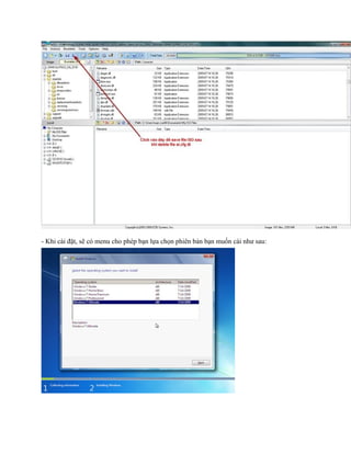 Hướng dẫn cài windows 7 từ ổ cứng hdd | PDF