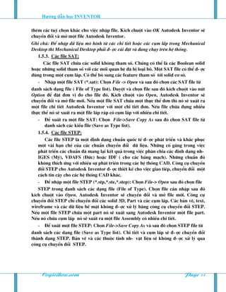 Hướng dẫn học inventor nhiều tác giả, 123 trang | PDF