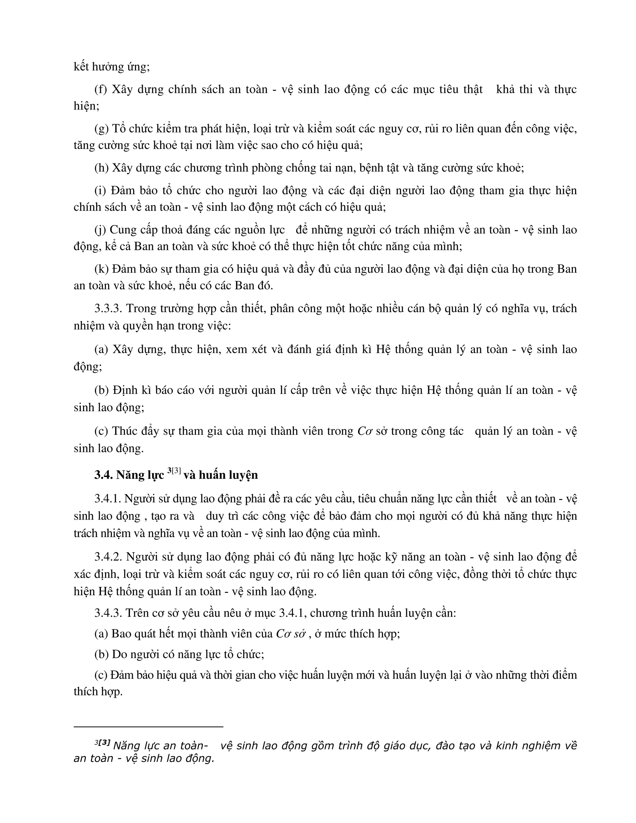 Hướng dẫn hệ thống quản lý an toàn và vệ sinh lao động ilo – osh 2001 | PDF