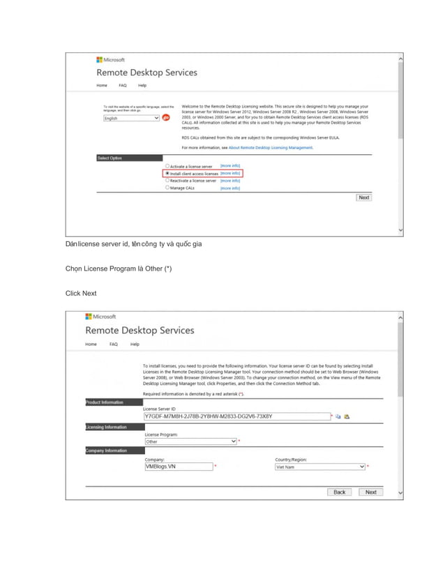 Hướng dẫn kích hoạt microsoft remote desktop licensing | DOC