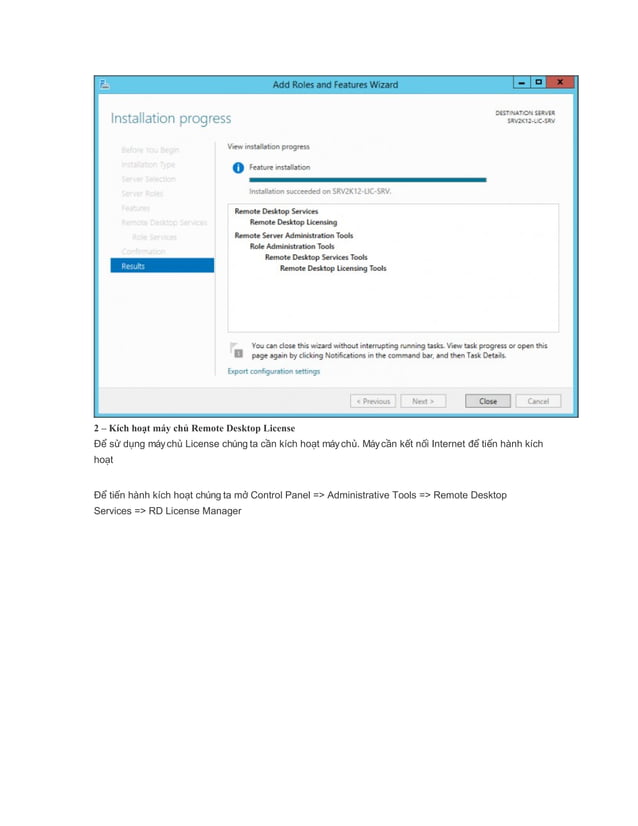 Hướng dẫn kích hoạt microsoft remote desktop licensing | DOC