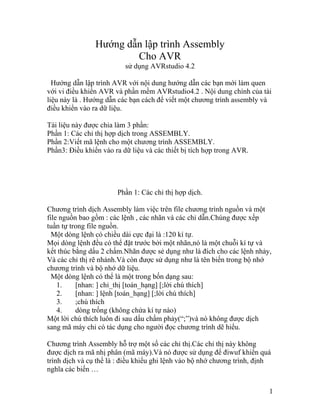 Hướng dẫn lập_trình_avr | PDF